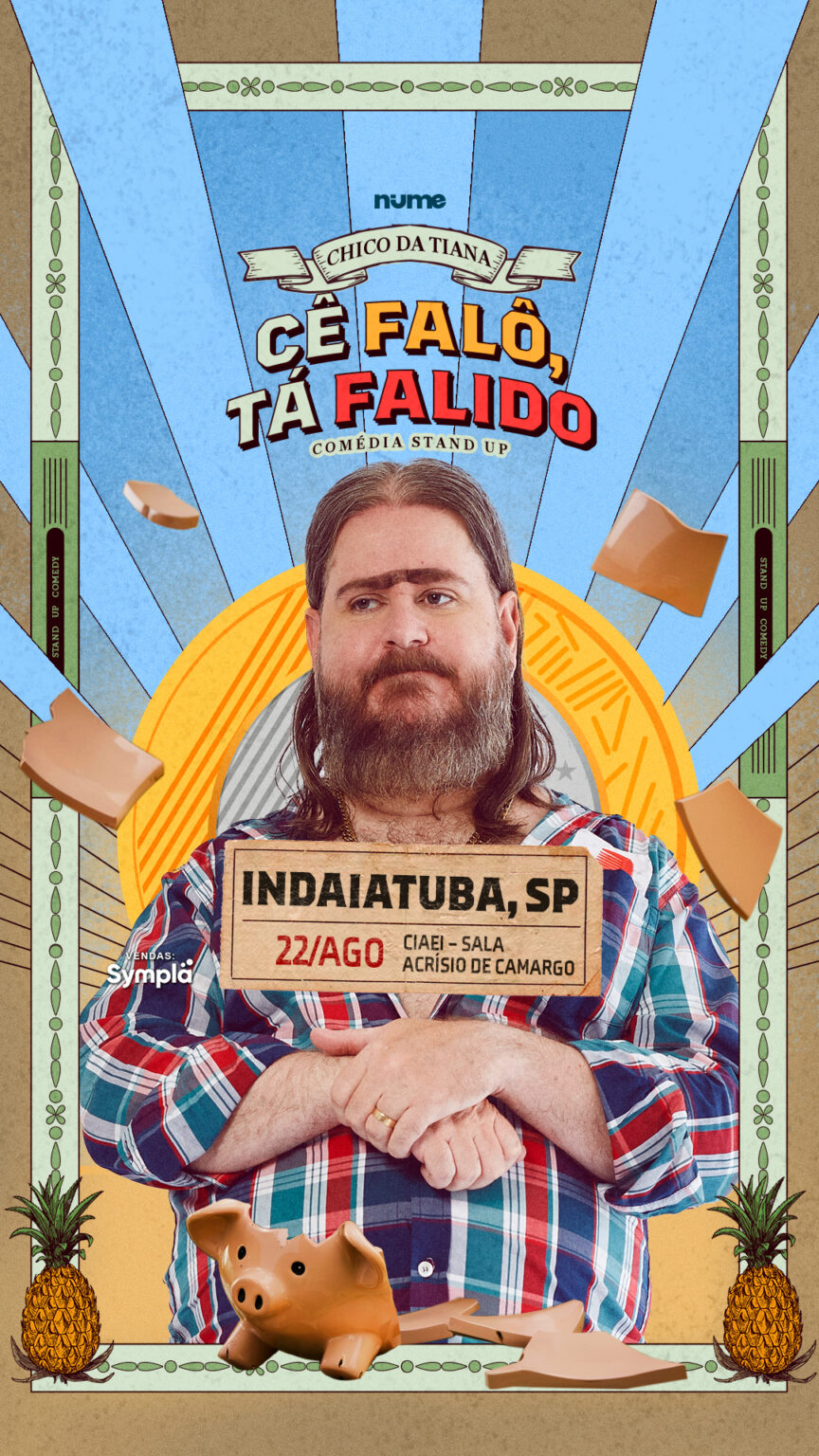 “Cê Falô, Tá Falido!” Chico da Tiana chega a Indaiatuba com seu novo ...